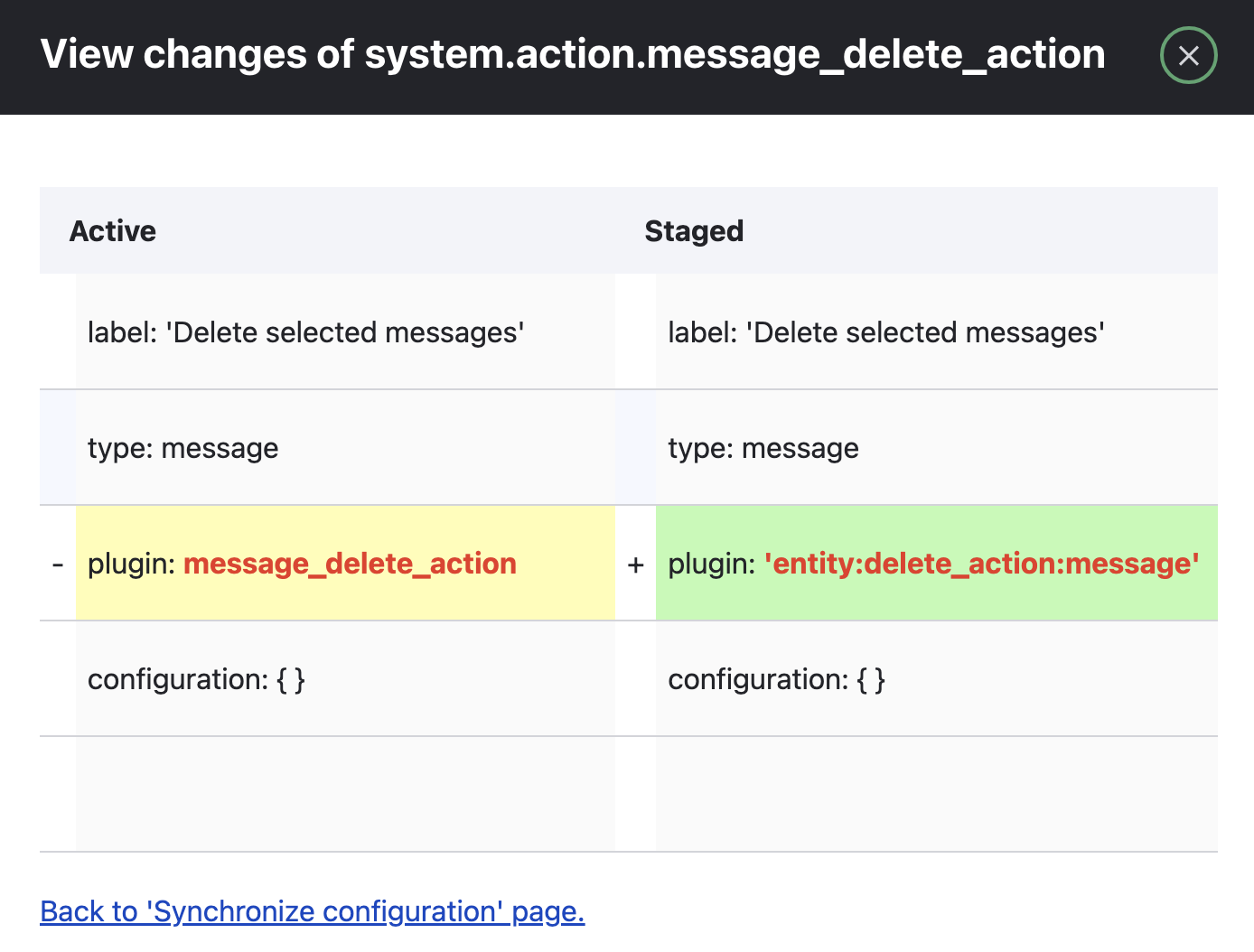 Unexpected Error During Import With Operation Update For Systemactionmessagedeleteaction 2906